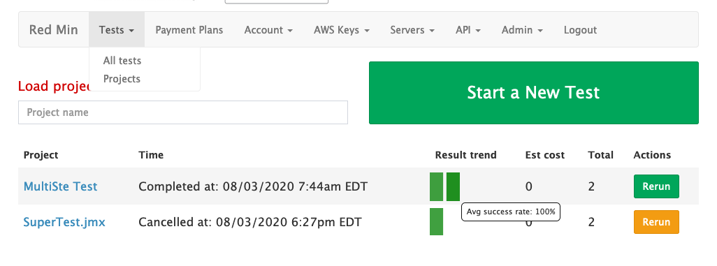 Maintain and Track Tests Automatically with RedLine13 Projects - RedLine13